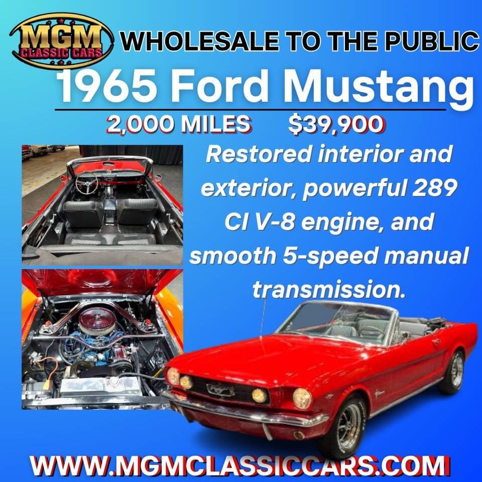 Used 1965 Ford Mustang FULLY LOADED TMI INTERIOR AC WOW! For Sale (Sold ...
